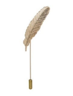 Gold Feather Lapel Pin – Lapel Pins | Ties | Pocket Squares - Mr Lapel