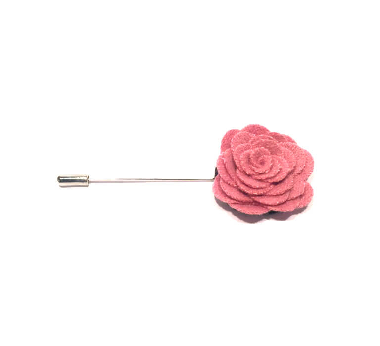 Felt Rose Lapel Pin, Baby Pink – Lapel Pins | Ties | Pocket Squares ...