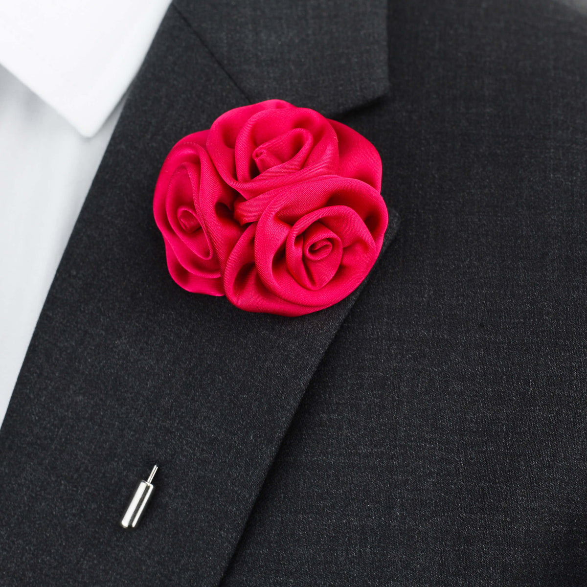 Triple Rose Lapel Pin, Red – Lapel Pins | Ties | Pocket Squares - Mr Lapel
